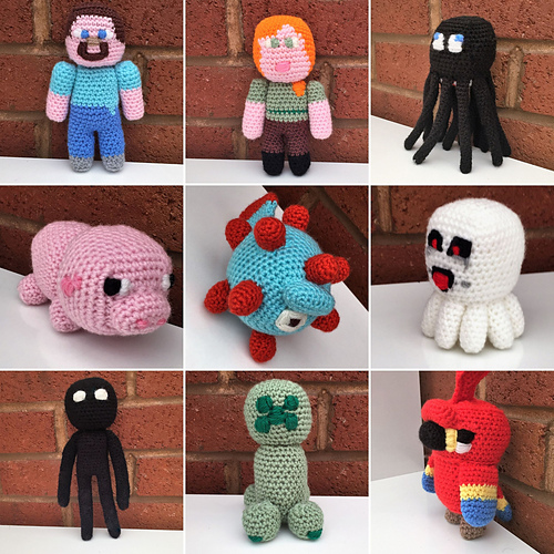 Ravelry: Minecraft Ghast Doll pattern by Teenie Crochets