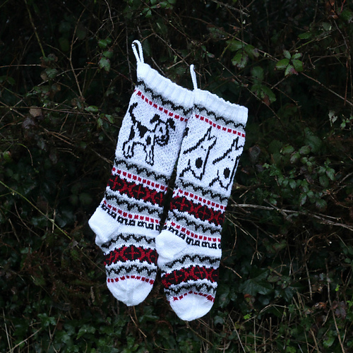 Ravelry: Cute Dogs Christmas stockings pattern by Gigi Knits