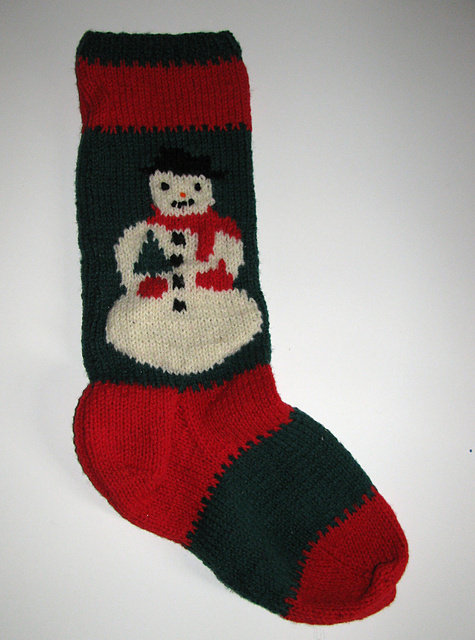 Ravelry: Snowman Christmas Stocking #603 pattern by Candide Yarns