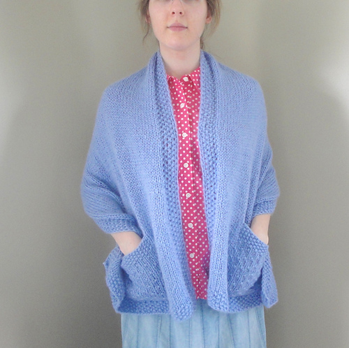 Ravelry: Wrap with Pockets pattern by Emily Johannes