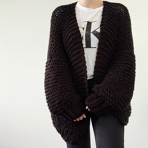 Ravelry: Let’s chill chunky cardigan pattern by Emily Milbourne