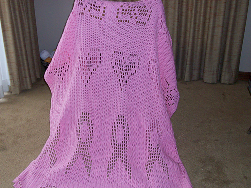 Ravelry: Cancer Awareness Afghan (Crochet) pattern by Mary Maxim