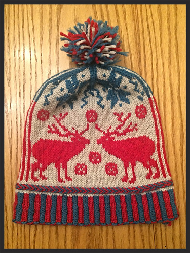 Ravelry: Caribou Snow Mittens and Hat pattern by Donna Druchunas