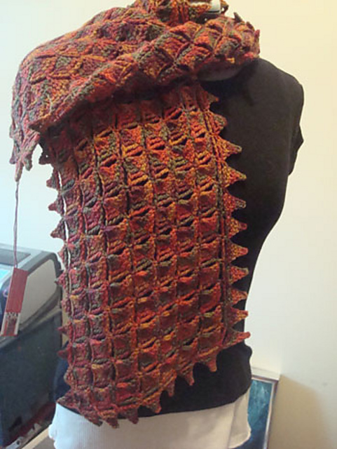 Ravelry: Flame Scarf pattern by Ellen Gormley
