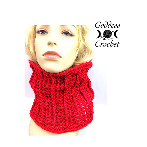 Ravelry: Ribbed Mesh Cowl pattern by Goddess Crochet