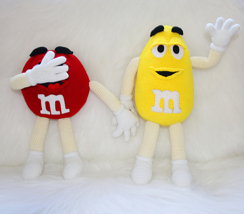 Ravelry: M&M candy pattern by Laila Lielbarde