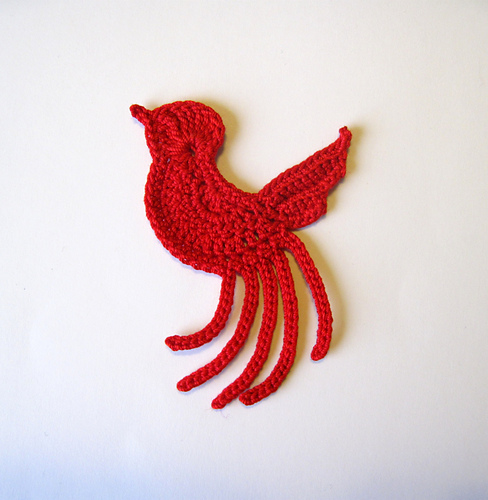 Ravelry: Bird Applique pattern by GoldenLucyCrafts