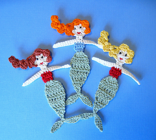 Ravelry: Mermaid Applique pattern by GoldenLucyCrafts