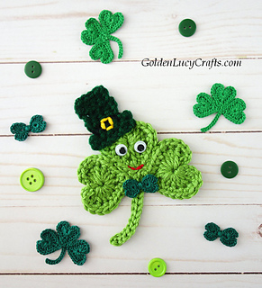Ravelry: Shamrock in a Hat pattern by GoldenLucyCrafts