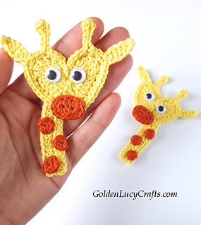 Ravelry: Giraffe Applique pattern by GoldenLucyCrafts