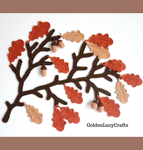 Ravelry: Oak Tree Branch pattern by GoldenLucyCrafts