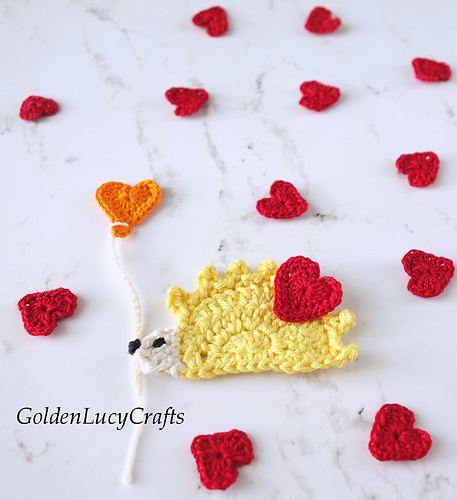 Ravelry: Hedgehog Applique pattern by GoldenLucyCrafts