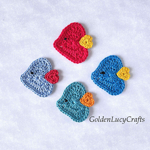 Ravelry: Fish Applique pattern by GoldenLucyCrafts