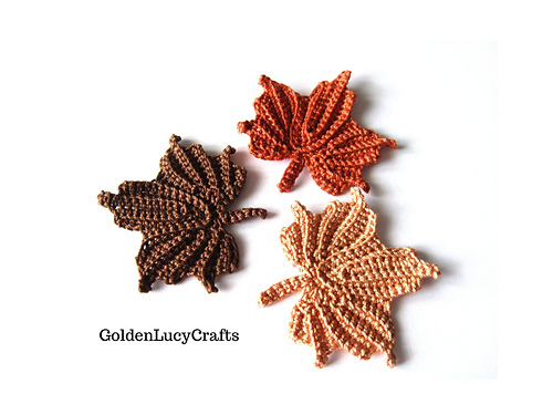 Ravelry: Small Maple Leaves pattern by GoldenLucyCrafts