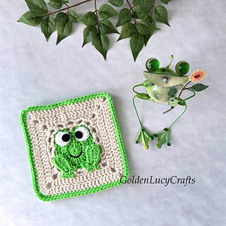 Ravelry: Frog Square pattern by GoldenLucyCrafts