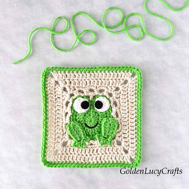 Ravelry: Frog Square pattern by GoldenLucyCrafts