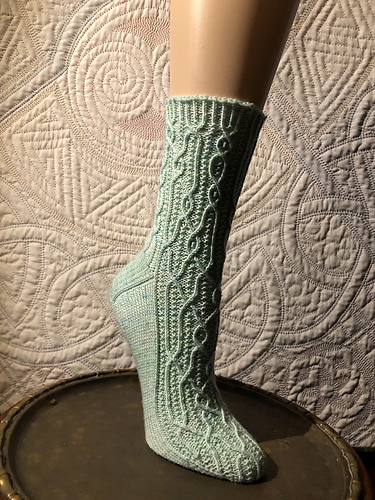 Ravelry: Celtic Rain Socks pattern by Cynthia Huettner