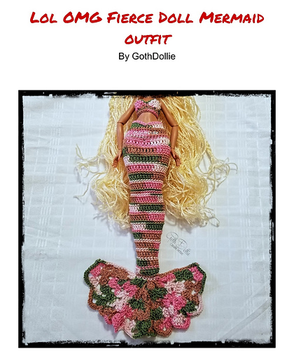 Ravelry: LOL OMG Fierce doll Mermaid pattern by Elizabeth Mauricio