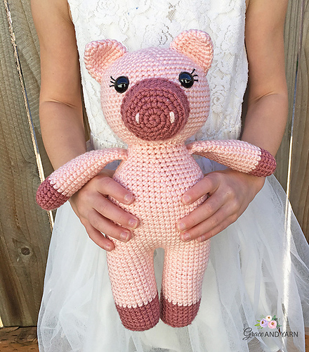 Ravelry: Amigurumi Pig pattern by Grace and Yarn