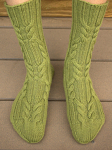 Ravelry: Log Cabin Socks pattern by Anne Woodbury