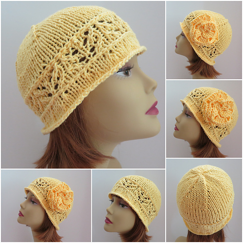 Ravelry: Elise Vintage Flapper Hat pattern by Grace Rose