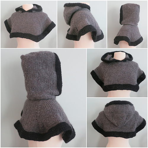 Ravelry: Hooded Cropped Poncho pattern by Grace Rose