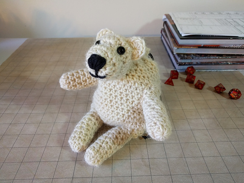 Ravelry: Bear Drawstring Bag pattern by Kawawunga