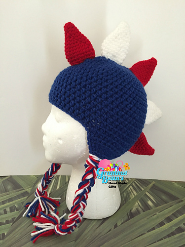 Ravelry: Dragon Spikes Mohawk Beanie pattern by Gramma Beans