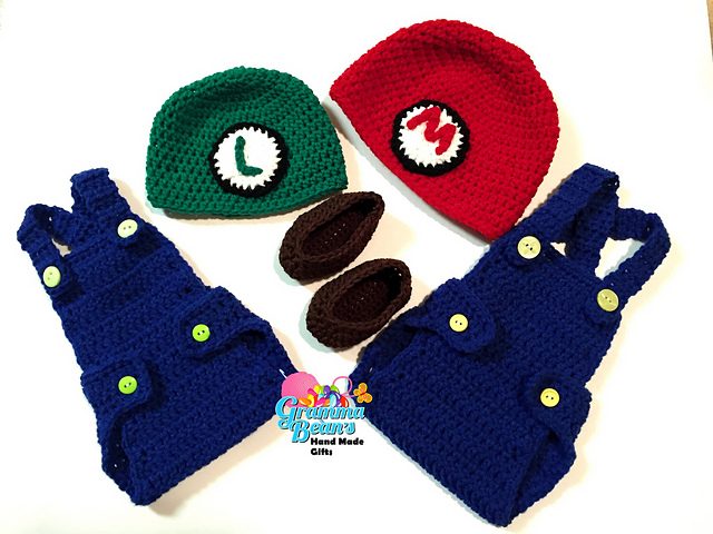 Ravelry: Super Mario Bros set pattern by Gramma Beans