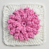 Ravelry: Popcorn Flower Granny Square pattern by GrannySquare.Me