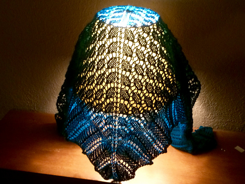 Ravelry: GreatScottKnits' Pagoda Pretty Triangle Shawl