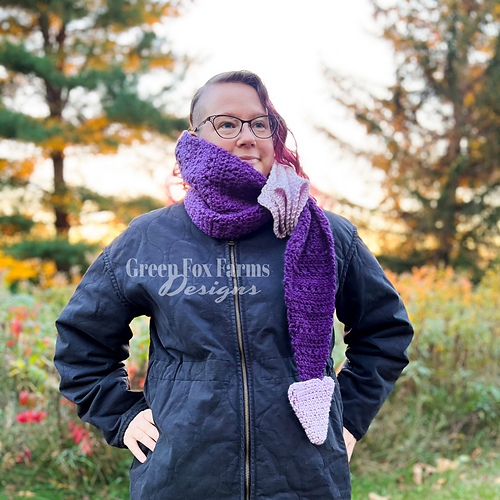 Ravelry: Hopscotch Dragon Tail Scarf pattern by Lisa M Fox