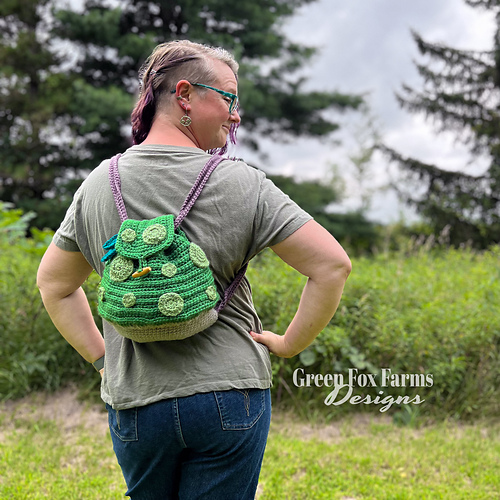 Ravelry: Faerie Forager Mushroom Backpack pattern by Lisa M Fox