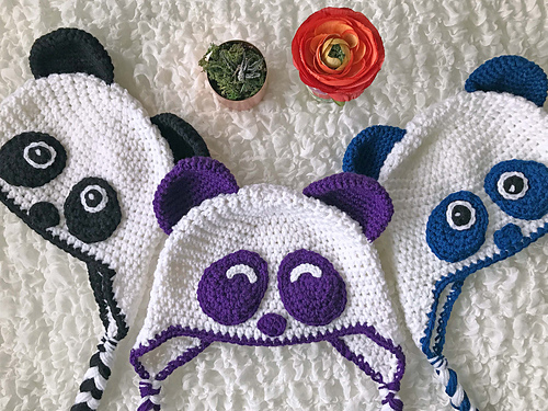 Ravelry: Panda Bear Hat pattern by Lisa M Fox