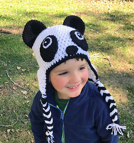 Ravelry: Panda Bear Hat pattern by Lisa M Fox