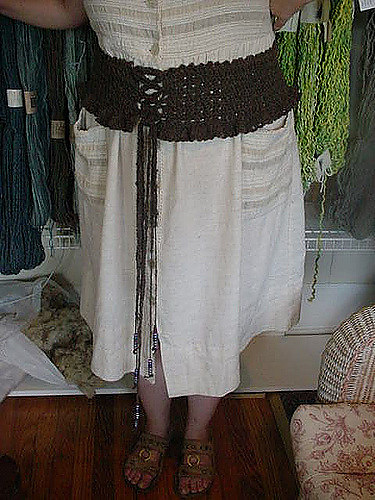 Ravelry: Ruffled Corset Belt pattern by Tricia Royal