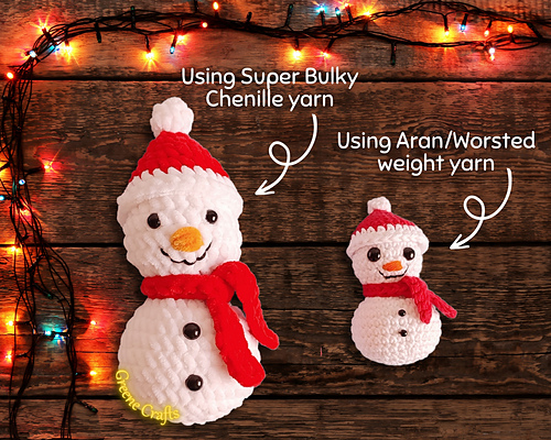 Ravelry: Snowy Sam, the Snowman (No Sew) pattern by Susanne Grünes