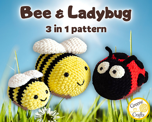Ravelry: Bee Plush Toy pattern by Susanne Grünes