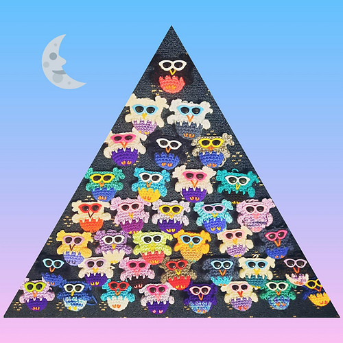 Ravelry: All in one FUNKY OWL pattern by Criss Wall