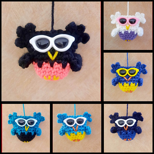 Ravelry: All in one FUNKY OWL pattern by Criss Wall