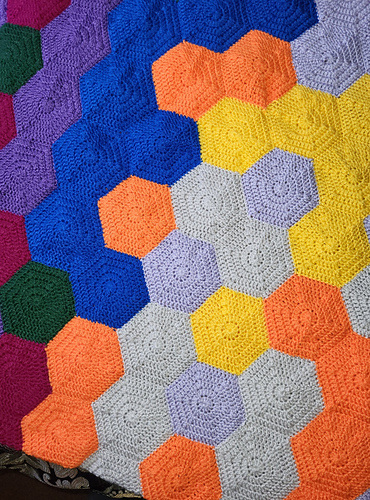Ravelry: Hexagon Temperature Blanket pattern by Mary Harrison