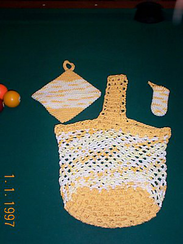 Ravelry: Crochet pot handle cover pattern by Rachel Gough