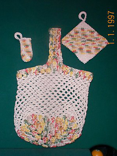 Ravelry: Crochet pot handle cover pattern by Rachel Gough