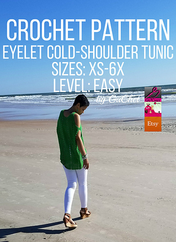 Ravelry: Eyelet Cold Shoulder Tunic pattern by Gu'Chet
