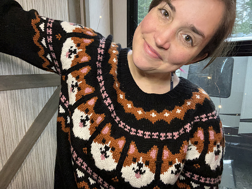 Ravelry: Corgi Sweater | Christmas Winter Design pattern by Rose Marinne