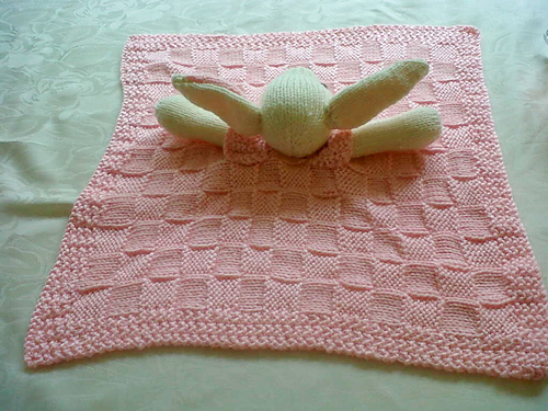 Ravelry: Bunny Buddy Comfort Blanket pattern by Pat Alinejad
