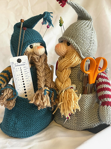 Ravelry: Mr and Mrs Gnome Tidy pattern by Pat Alinejad