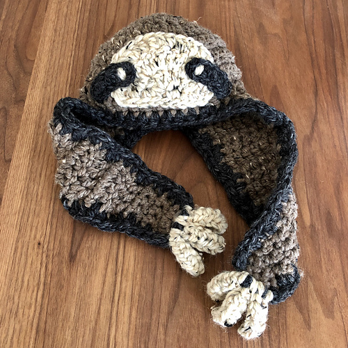 Ravelry: Swifty Sloth Hat pattern by Kimberly Feliz