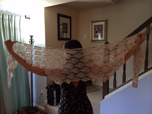 Ravelry: Dangling Leaves Shawl pattern by Iris Schreier