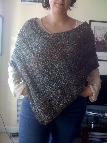 Ravelry: Stockinette and Seed Stitch Poncho pattern by Cyrene Slegona